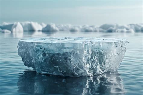 Frozen Elegance Mockup For Product Photography Featuring An Ice