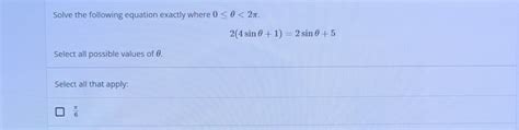 Solved Solve The Following Equation Exactly Where Chegg