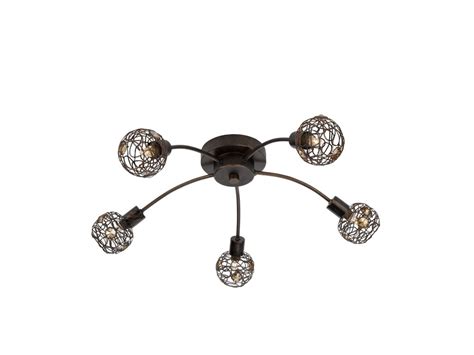 Philips Massive Deckenleuchte Spotleuchte 5x28w G9 Braun Dekolampde