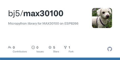 Github Bj5max30100 Micropython Library For Max30100 On Esp8266