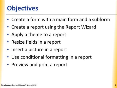 Ppt Access Tutorial 4 Creating Forms And Reports Powerpoint