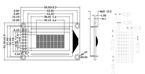 8x2 Fstn Monochrome Character Lcd Display Module Custom Lcd Customizable Buy 8x2 Lcd Display