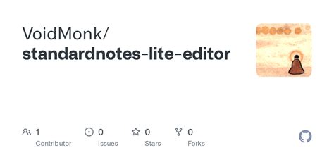 GitHub VoidMonk Standardnotes Lite Editor