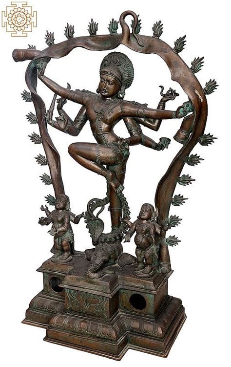 46 Shiva Gaja Samhara Murthy Madhuchista Vidhana Lost Wax Panchaloha Bronze From
