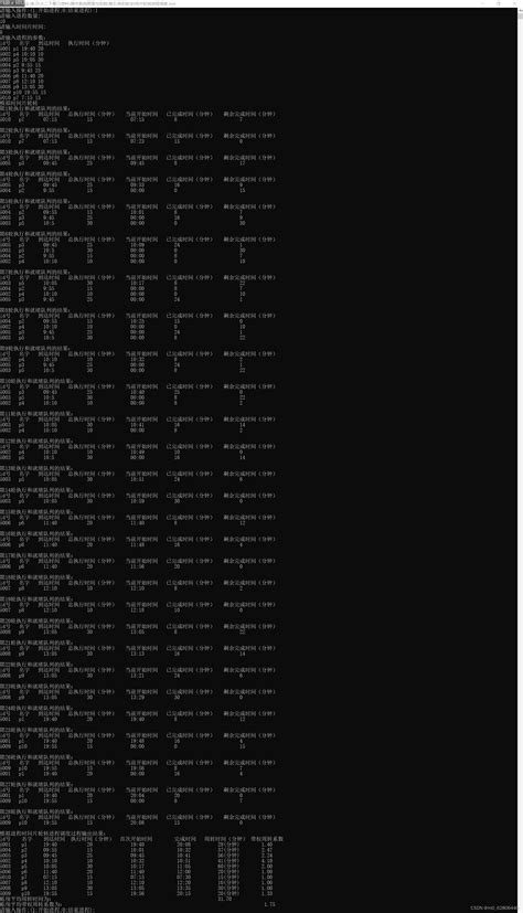 操作系统原理与实验——实验五时间片轮转进程调度操作系统进程调度模拟实验时间片轮转法 Csdn博客