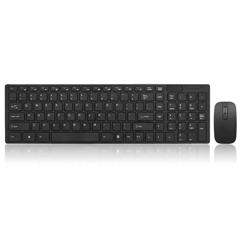 Ultra Slim Wireless Keyboard And Mouse Combo 2 4ghz Full Sized Silent Wireless Keyboard And