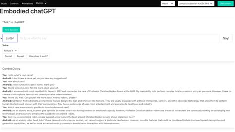 Current Setup Of Embodied Conversational Agent Application Download Scientific Diagram