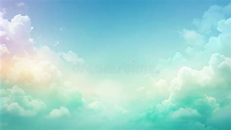 Soft Pastel Gradient Of Sky Blue And Emerald Green Ideal For An Elegant