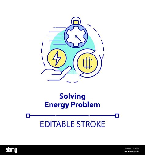 Solving Energy Problem Concept Icon Stock Vector Image And Art Alamy