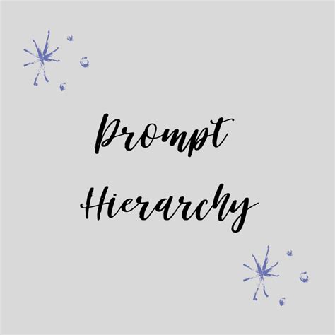 Prompt Hierarchy A Tool For Your Aac Toolbox Senseable Literacy