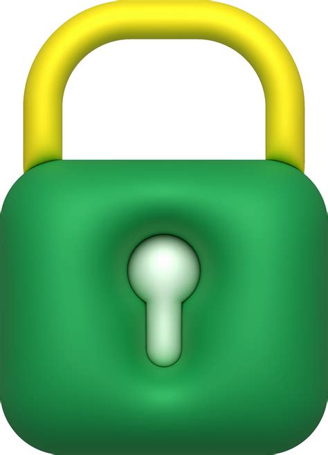 3d Design Of Padlock Data Protection Safety Encryption Privacy Concept 26913420 Png