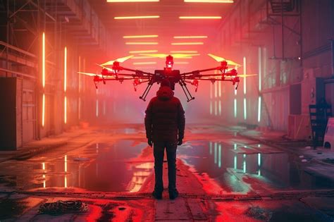 Premium Photo As The Drones Complete Successful Delivery Mission Generative Ai Premium Photo As The Drones Complete Successful Delivery Mission Generative Ai