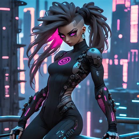 Cyberpunk Girl 47 By Flunex On Deviantart