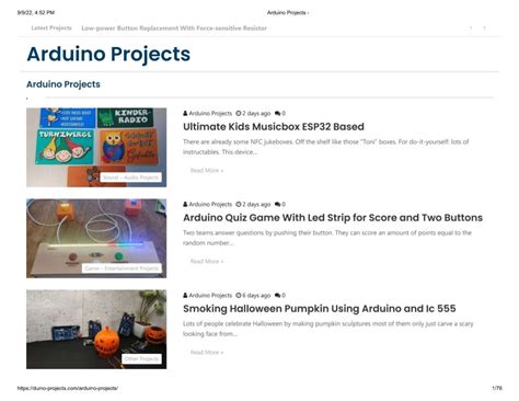 Latest Arduino Projects Pdf List Downloadable Freepdf