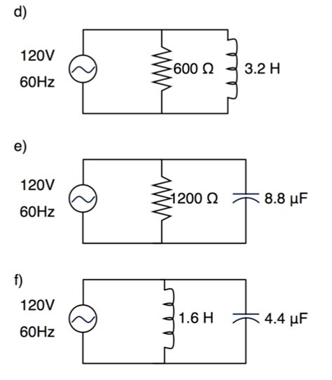 Solved For Each Of The Circuits Shown Below Calculate The Chegg