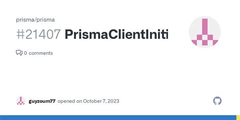 Prismaclientinitializationerror · Issue 21407 · Prismaprisma · Github