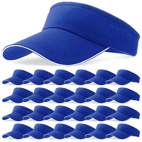 Bonuci 24 Pcs Sun Visor Unisex Sun Visors Hats Uv Protection Sun Hat