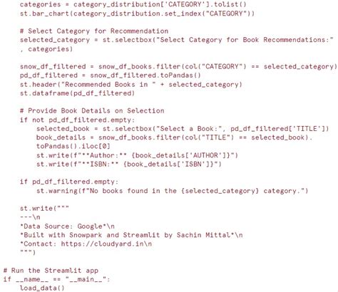 Exploring Books With Snowpark And Streamlit Cloudyard