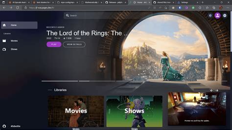 Yo The New Vue Ui Looks Sick Thank You So Much Dev For This Amazing Thing Rjellyfin