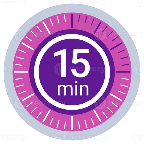 15 Minute Countdown Stopwatch Timer Icons Set Illustration 53226449 Png