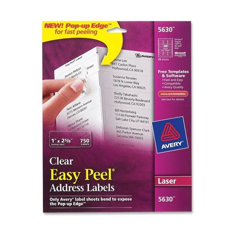 Avery Address Labels Template 5630 Williamson
