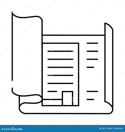 Paperwork Line Icons Collection Documentation Red Tape Records Keeping Legal Forms