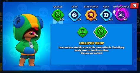 Best Leon Build In Brawl Stars Star Power Gadget Gears Guide Level Push