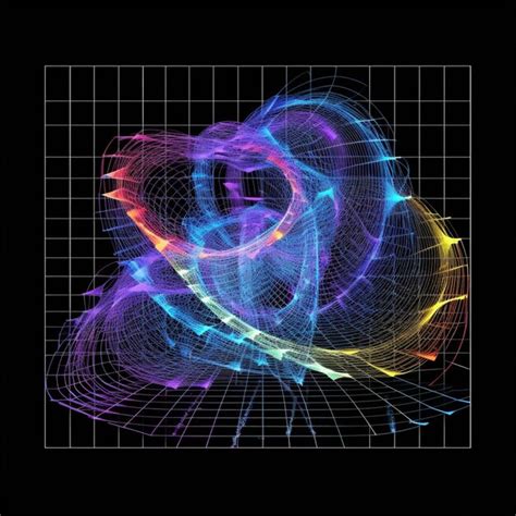 Premium Ai Image A Close Up Of A Computer Screen With A Colorful Design Generative Ai