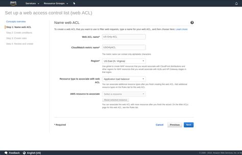 Add Geoip Filtering In Aws Via App Load Balancer Waf Issue