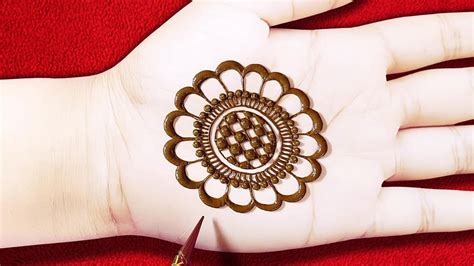 Most Attractive Stylish Front Hand Mehndi Designs Simple Gol Tikki Mehndi Design Youtube