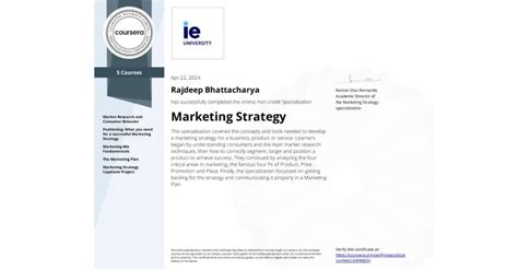 completion certificate for marketing strategy rajdeep bhattacharya