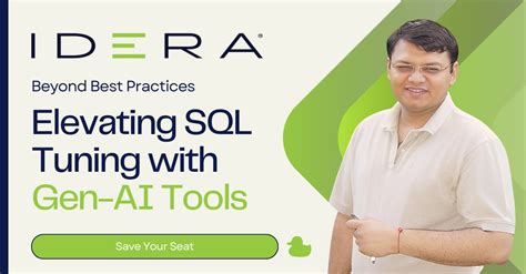 Idera Software On Linkedin Webinar Generativeai Ai Sql Sqlserver