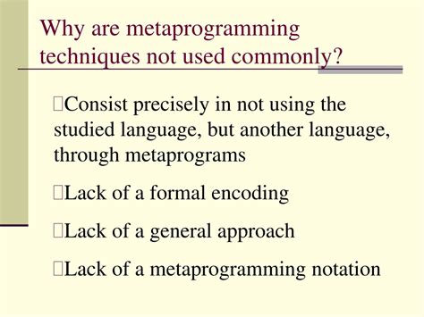 Ppt Metaprogramming In Software Engineering Abstract Conceptual Tools Evolution Powerpoint