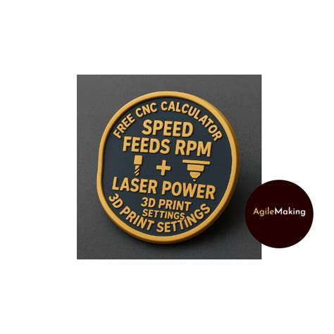 Free CNC Calculator Speed Feeds RPM Laser Power D Print Settings