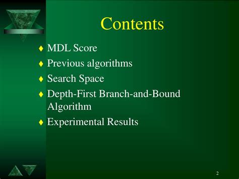 Ppt A Branch And Bound Algorithm For Mdl Learning Bayesian Networks