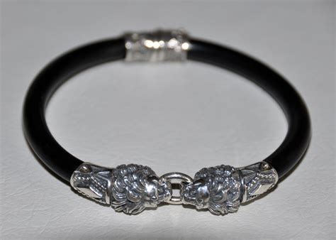 Lions Head Silver Bracelet