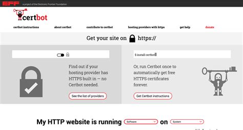 Получение и установка сертификата от Letsencrypt