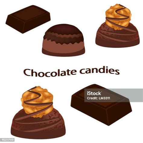 초콜릿 바 초콜릿 사탕 흰색 배경에 고립 벡터 일러스트입니다 0명에 대한 스톡 벡터 아트 및 기타 이미지 0명 검은색 달콤한 음식 Istock