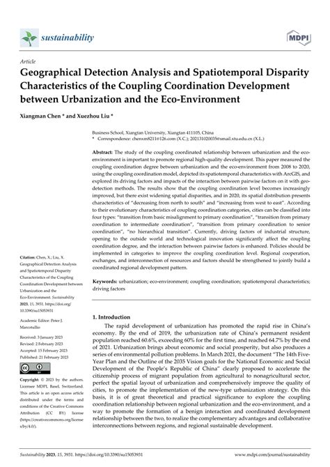 Pdf Geographical Detection Analysis And Spatiotemporal Disparity Characteristics Of The