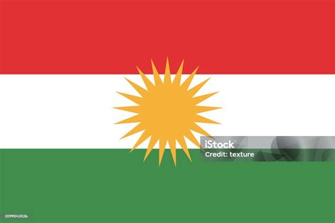이라크 쿠르드 국기입니다 표준 색상 표준 크기 직사각형 플래그입니다 아이콘 디자인 컴퓨터 일러스트레이션 디지털 일러스트레이션 벡터 일러스트 레이 션입니다 2014