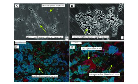Photomicrographs Of The Main Pore Types Developed In The Gaotaizi Oil