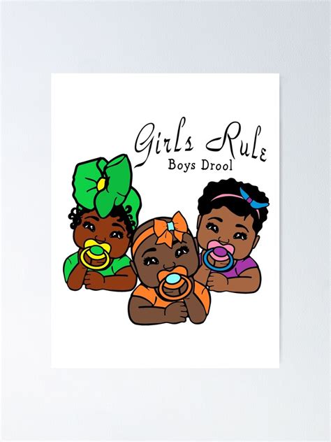 Girls Rule Poster By Lovelykreations Redbubble