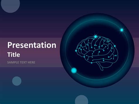 neuroscience cover powerpoint template