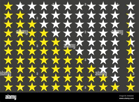 Simple Star Rating With Outlines Makes The Stars Pop Out From Background Stock Vector Image