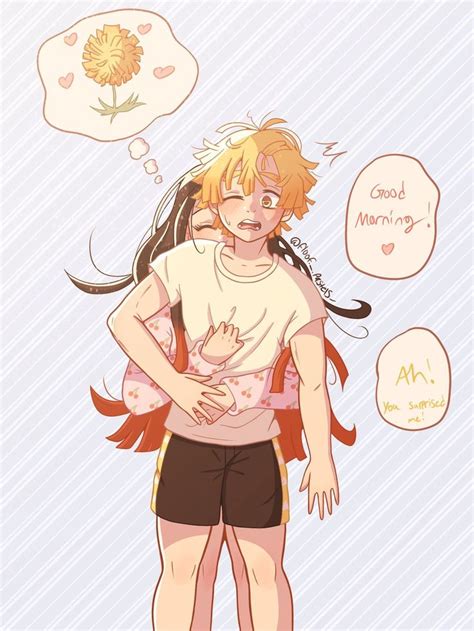 Dandelion Zenitsu X Nezuko Crimson Crankiness Anime Fanart Ships Anime Demon Cute