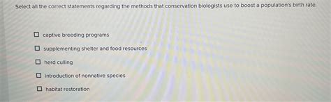 Solved Select All The Correct Statements Regarding The