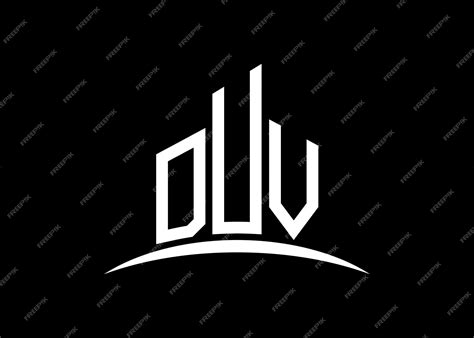 Premium Vector Letter Duv Building Vector Monogram Logo Design
