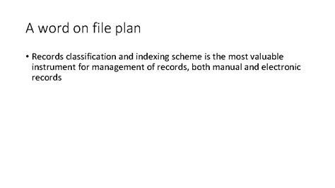 Records Classification And Indexing Scheme Presented By Josephine