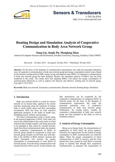 Pdf Routing Design And Simulation Analysis Of Cooperative Communication In Body Area Network Group
