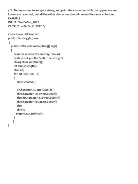 String Manipulation Programs In Java Pdf String Computer Science